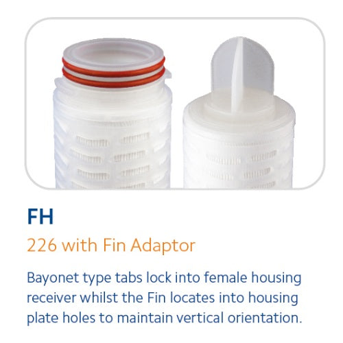226 FH Bayonet End Cap with Fin Adapter Range – WrekinWater