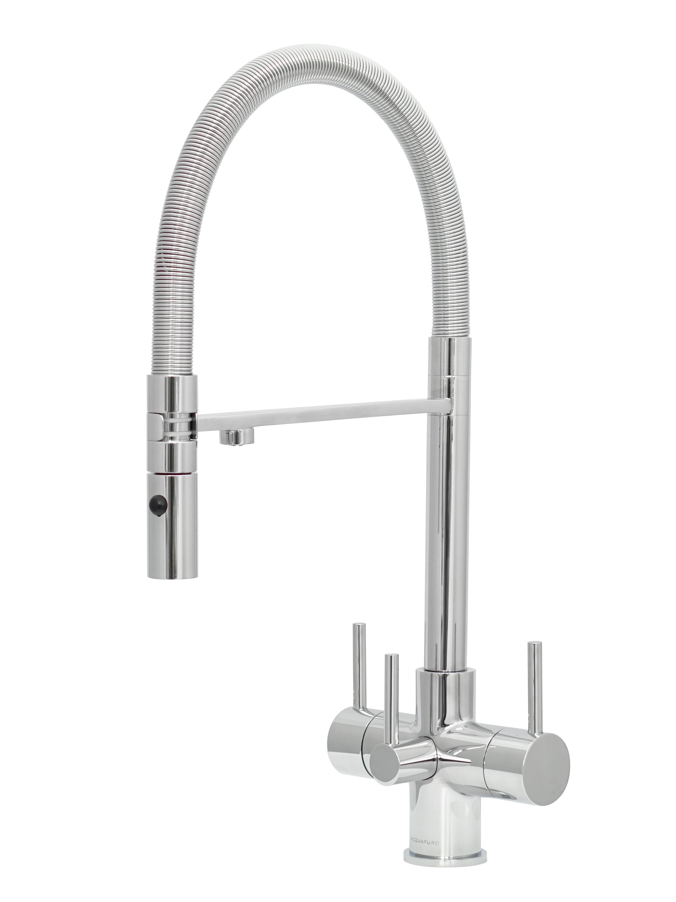 Aquila 3-Way Chrome Tap - with QC100 Filter Tap - Acquapuro Traditiona ...