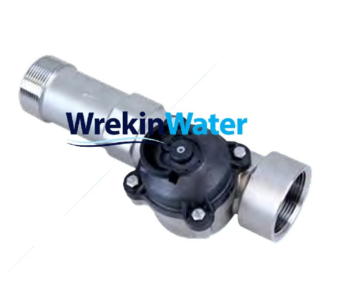 Fleck 9500 1.5" Meter Assembly Stainless Steel NXT | Commercial Water ...